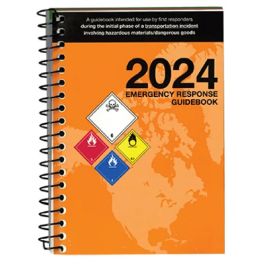 2024 Emergency Response Guidebook (ERG), Spiral Bound, Regular size, 5½ ...