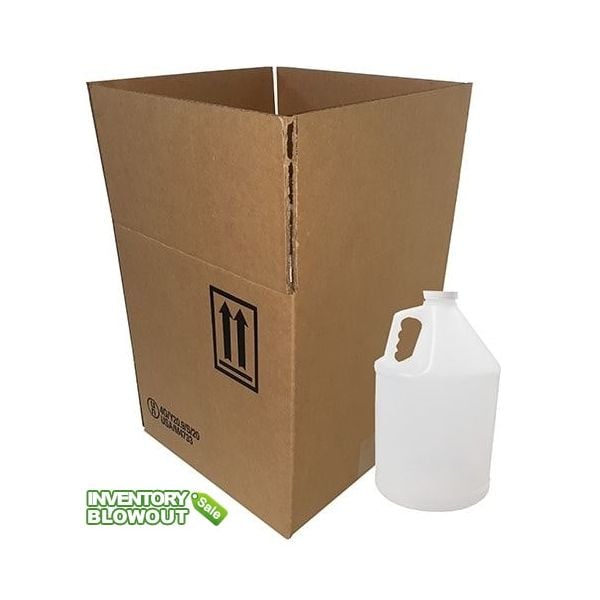 4 x 1 Gallon Plastic Jug Box w/ Partitions and Top Pad Only (4G/Y24.4)